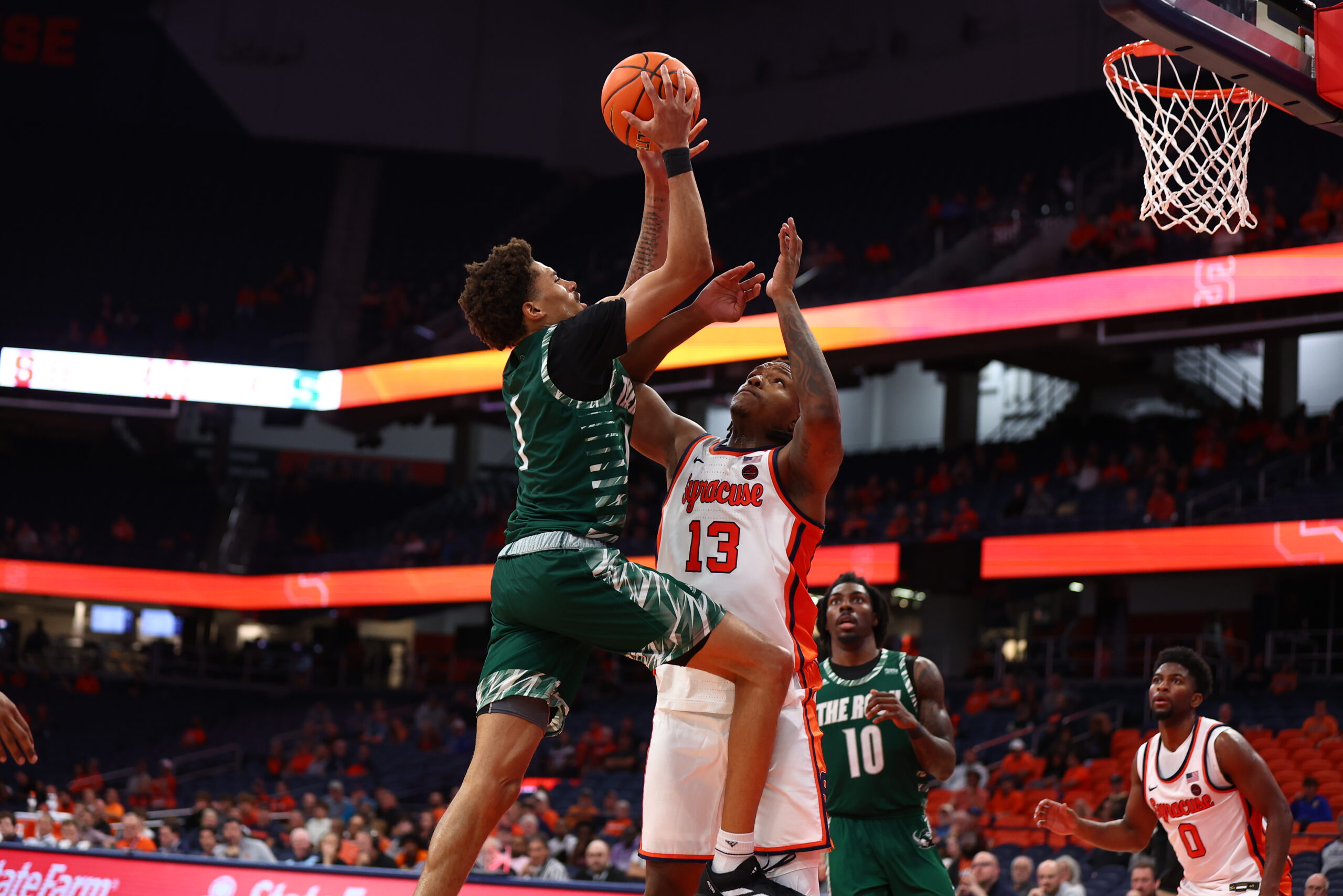 Rock fall in their exhibition at Syracuse - The Rocket